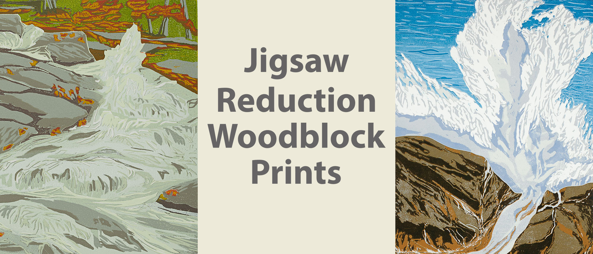 Jigsaw Reduction Woodblock Prints